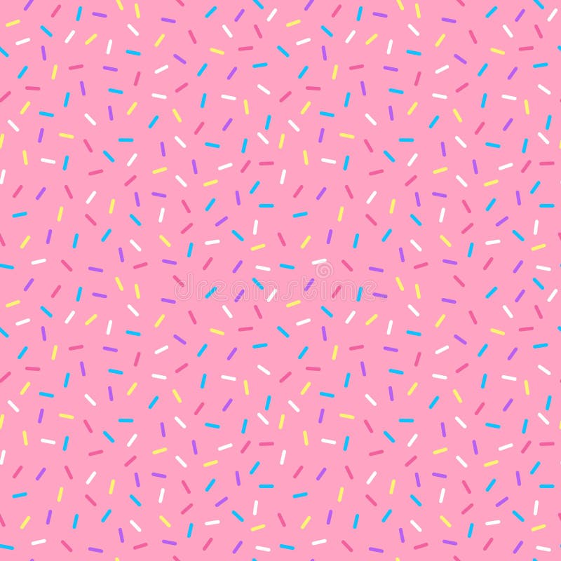 Seamless Pattern with Many Decorative Sprinkles Stock Vector ...