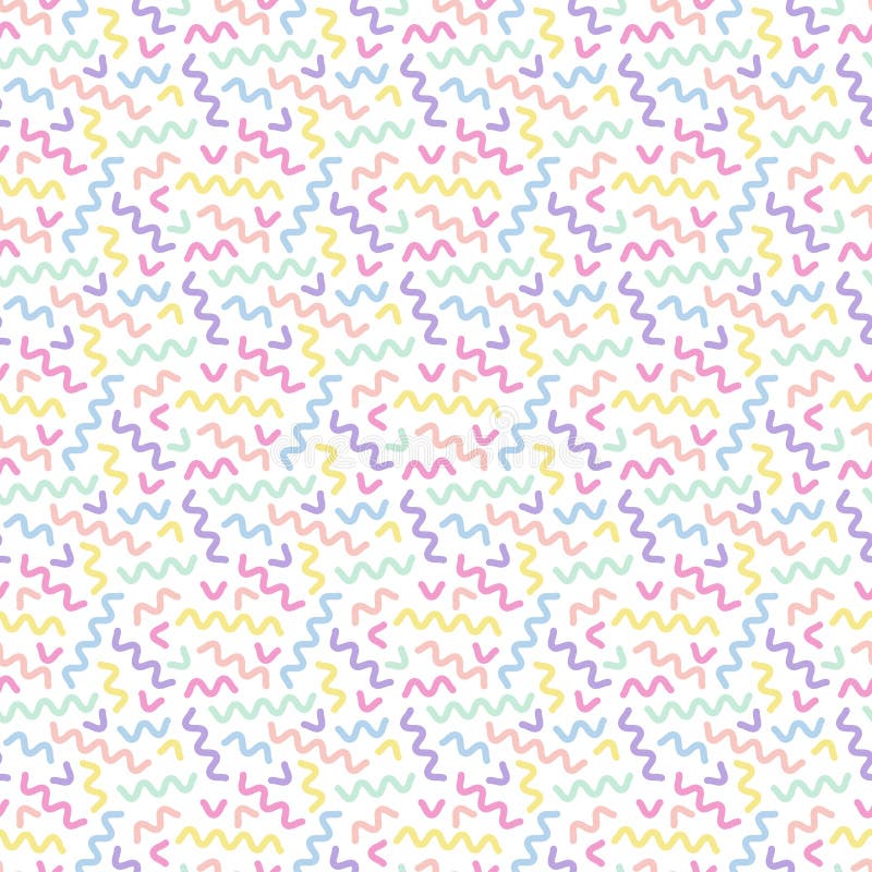 Rainbow Confetti Seamless Pattern Stock Illustration - Illustration of ...