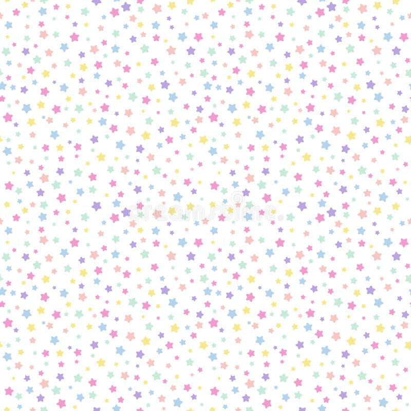 Rainbow Confetti Seamless Pattern Stock Illustration - Illustration of ...