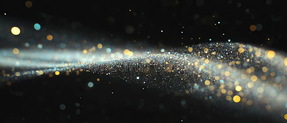 Confetti Overlay Texture with Blurred Motion on a Black Background for ...