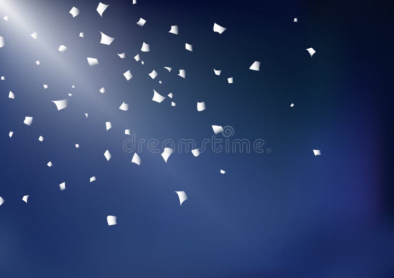 Confetti Paper Scatter with Light Rays Bright Celebration Abstract ...