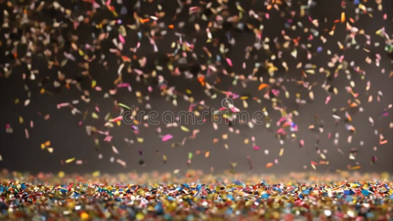 Colorful Confetti Celebration Stock Video - Video of decoration ...