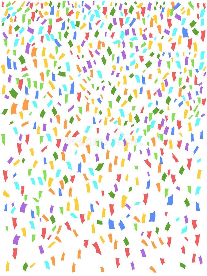 Party Streamers and Confetti Background. Stock Vector - Illustration of ...