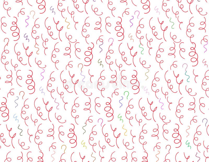 Confetti Seamless Pattern. Vector Illustration Stock Vector ...