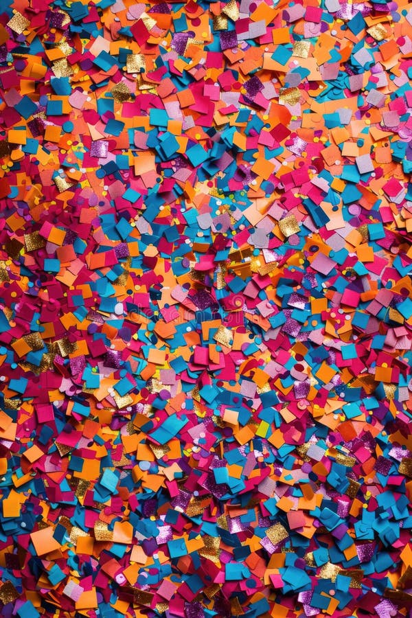 Confetti Sprinkles Scattered on a Table Stock Photo - Image of balloons ...