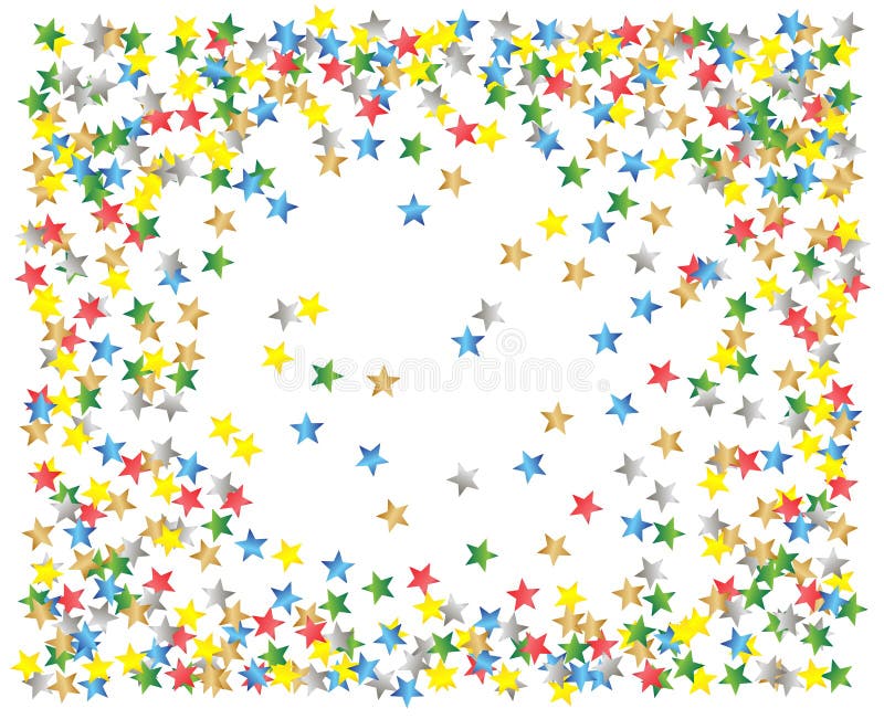 Confetti stars stock vector. Illustration of bunch, isolated - 12216431