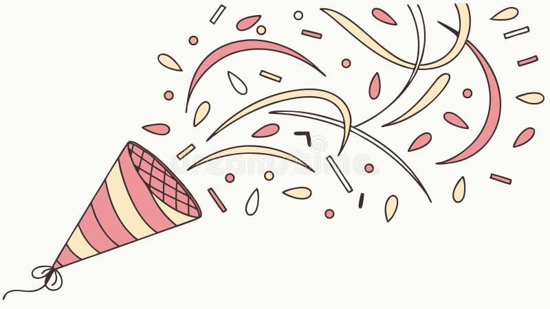 Confetti Streamer Explosion, Vector Design Generative AI Stock Vector ...