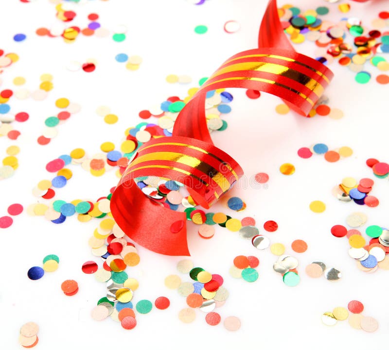 Confetti and streamer stock photo. Image of pleasure - 35261648