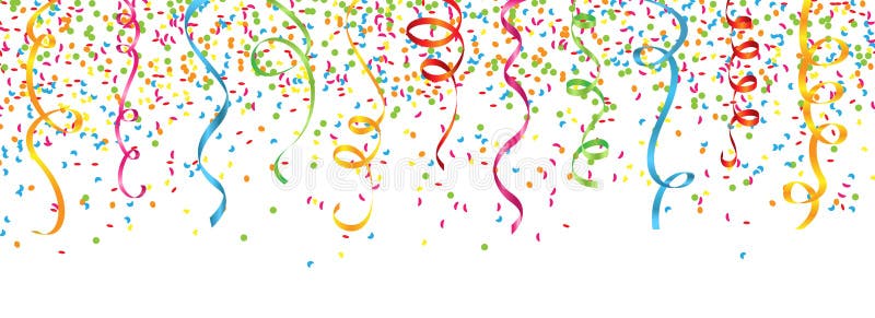 Falling Confetti stock vector. Illustration of footer - 6342012