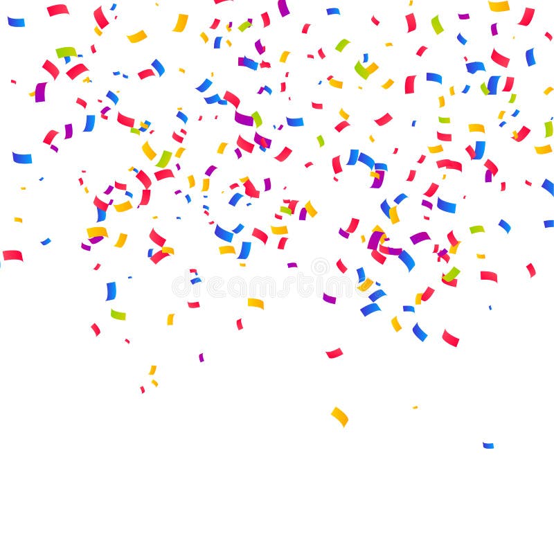 Confetti Vector Background stock vector. Illustration of confetti ...