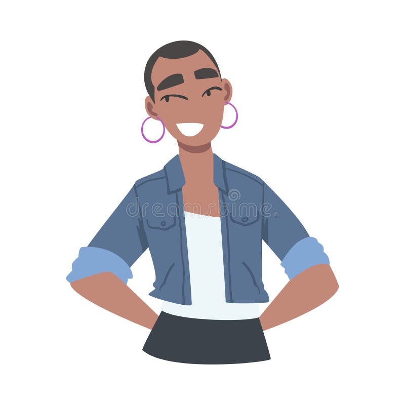 Confiada Afroamericana Chica Alegre Joven Mujer Expresando Emociones ... Confiada Afroamericana Chica Alegre Joven Mujer Expresando Emociones ...