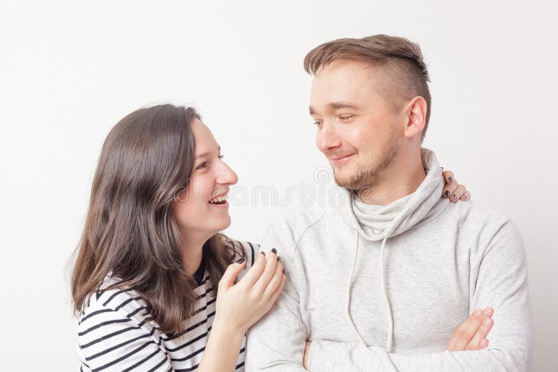 Confidence and Happy Relationship Stock Image - Image of laugh ...