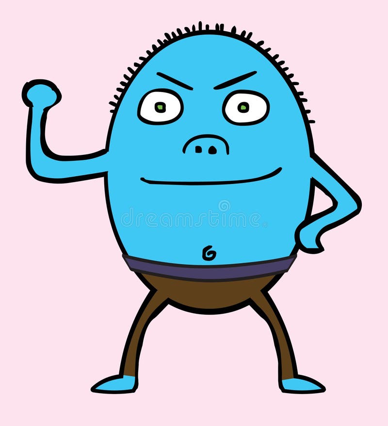 Confidence Monster stock vector. Illustration of short - 25826878