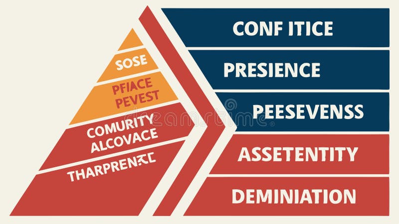 Confidence Pyramid, Conviction, Presence, Assertiveness, Vector Design ...