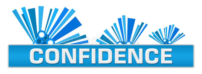 Confidence Blue Abstract Graphics on Top Stock Illustration ...