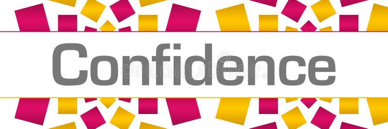 Confidence Golden Yellow Word Text with Handwritten Gold Vibrant Colors ...