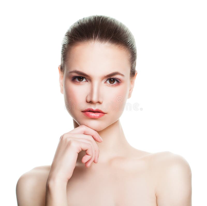 Confidence Woman Spa Model Isolated Stock Image - Image of force, power ...