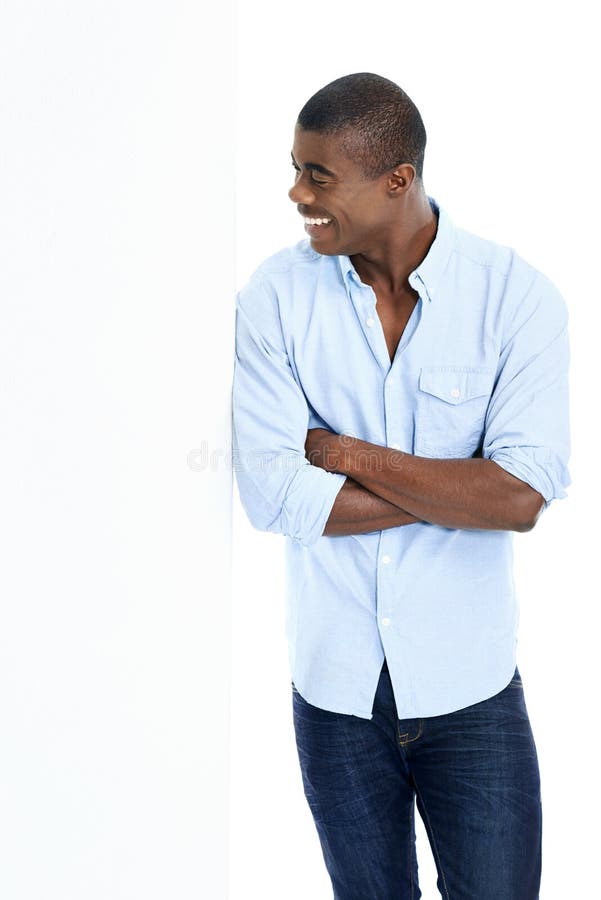 Confident advertising man stock photo. Image of modern - 55066658