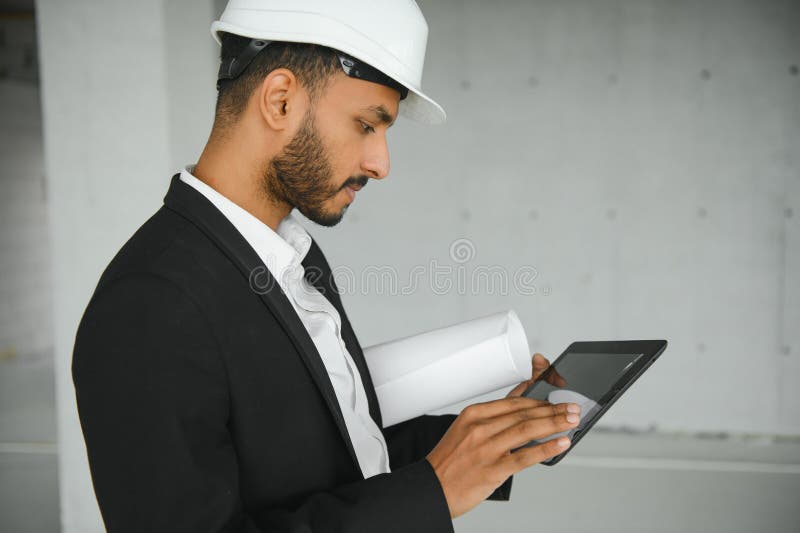 Confident Asian Engineer Man Using Tablet for Checking and Maintenance ...