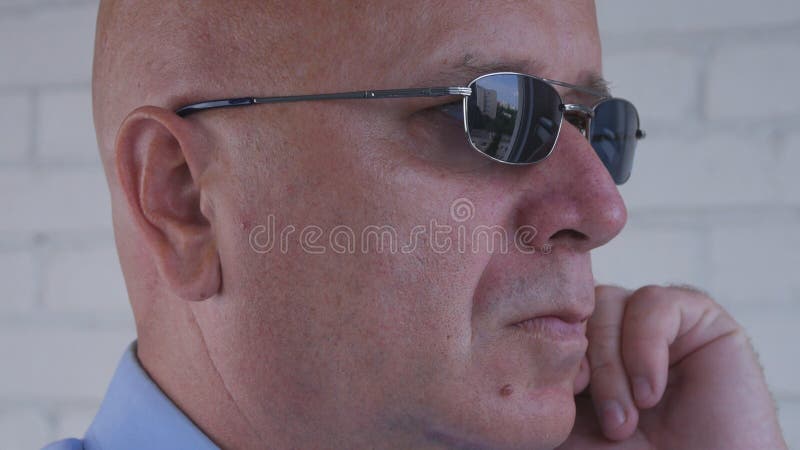 Bodyguard Image Using Special Communication Technology Stock Photo ...