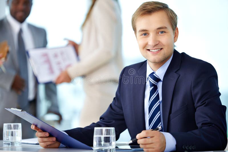Confident boss stock photo. Image of confident, businessman - 3390200
