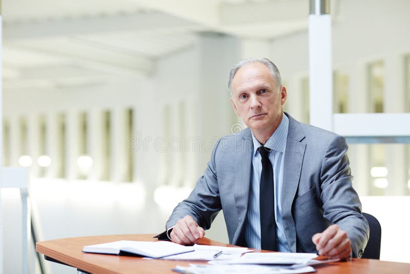 Confident boss stock photo. Image of experienced, suit - 102727932