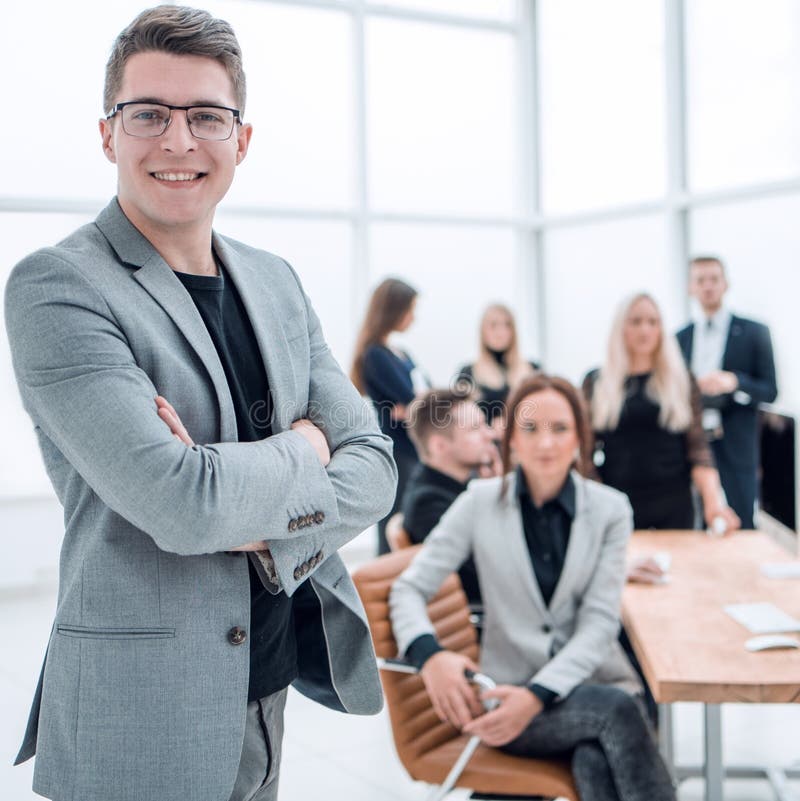 Confident Business Man Standing in the Office Stock Image - Image of ... Confident Business Man Standing in the Office Stock Image - Image of ...