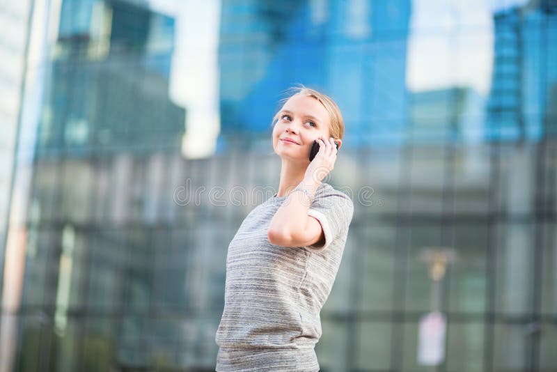 Confident Business Woman Speaking on the Phone Stock Photo - Image of ...