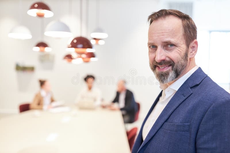 Confident Businessman As a Successful Founder Stock Image - Image of ...