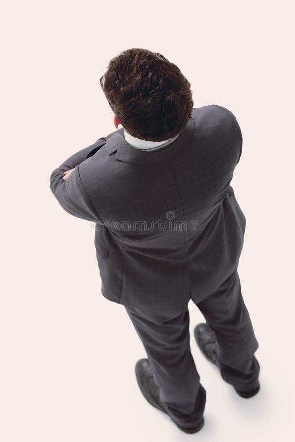Confident Businessman. Top View and Side View Stock Image - Image of ... Confident Businessman. Top View and Side View Stock Image - Image of ...