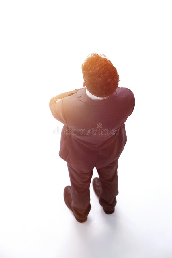 Confident Businessman. Top View and Side View Stock Photo - Image of ... Confident Businessman. Top View and Side View Stock Photo - Image of ...