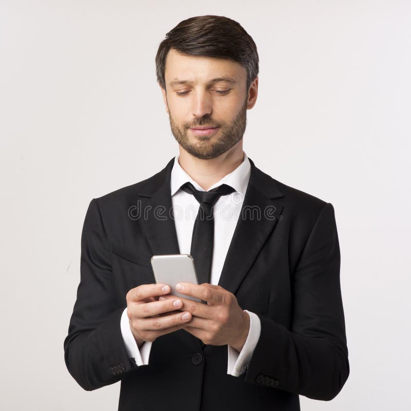 Man texting over breakfast stock photo. Image of drink - 34326524
