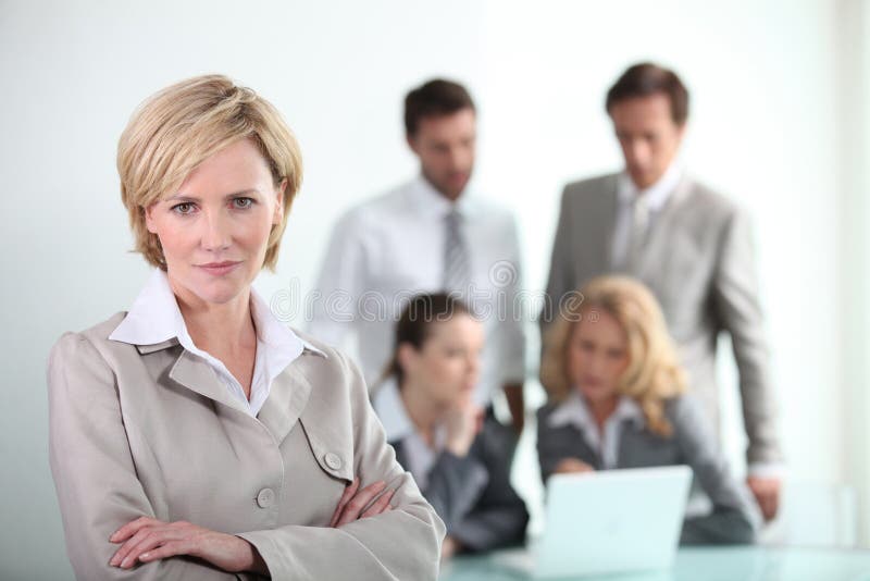 Young Powerful Looking Business Woman Stock Photo - Image of ...