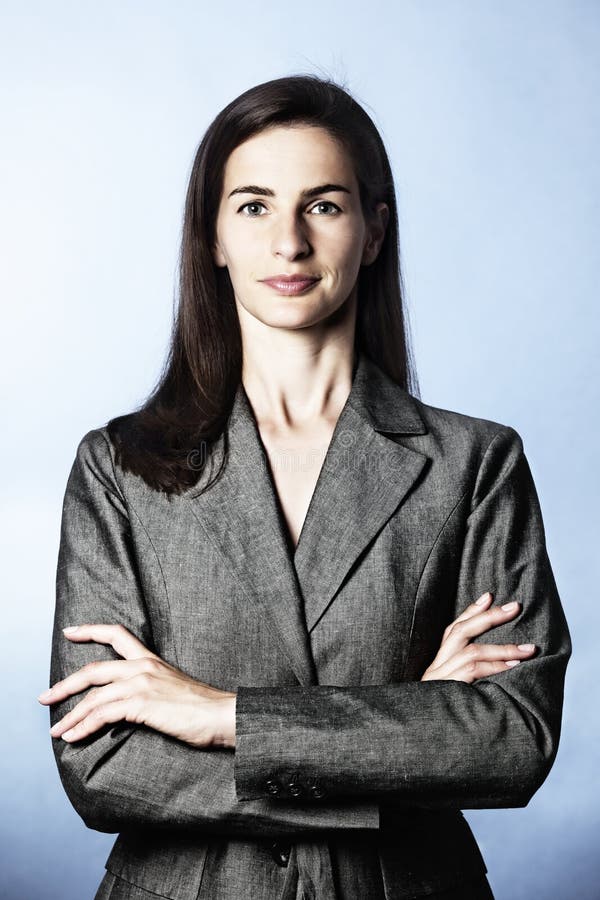 Close Up Face of Confident Young Woman Wearing Spectacles and Looking ...