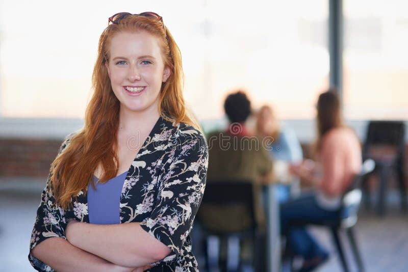 Confident on Campus. Portrait of a Young University Student Standing in ...