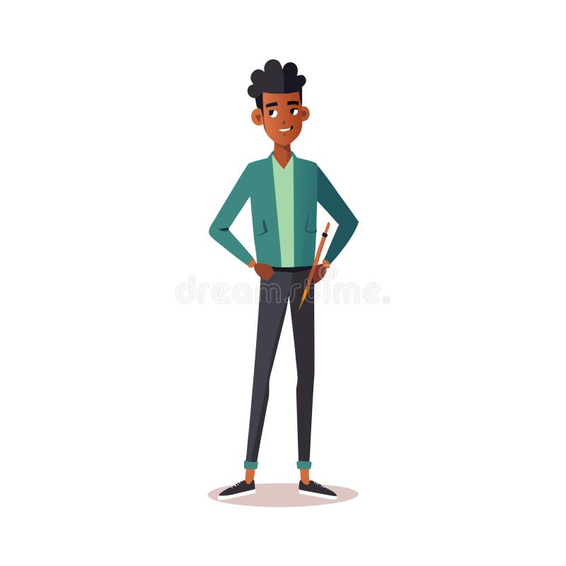Cartoon Pencil Man Stock Illustrations – 11,967 Cartoon Pencil Man ...