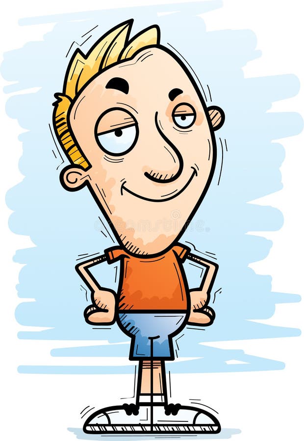 Confident Cartoon Man stock vector. Illustration of doodle - 116275014
