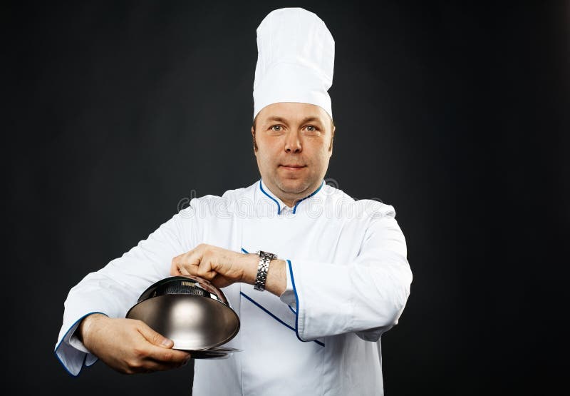 Confident chef stock image. Image of stainless, steel - 22054613
