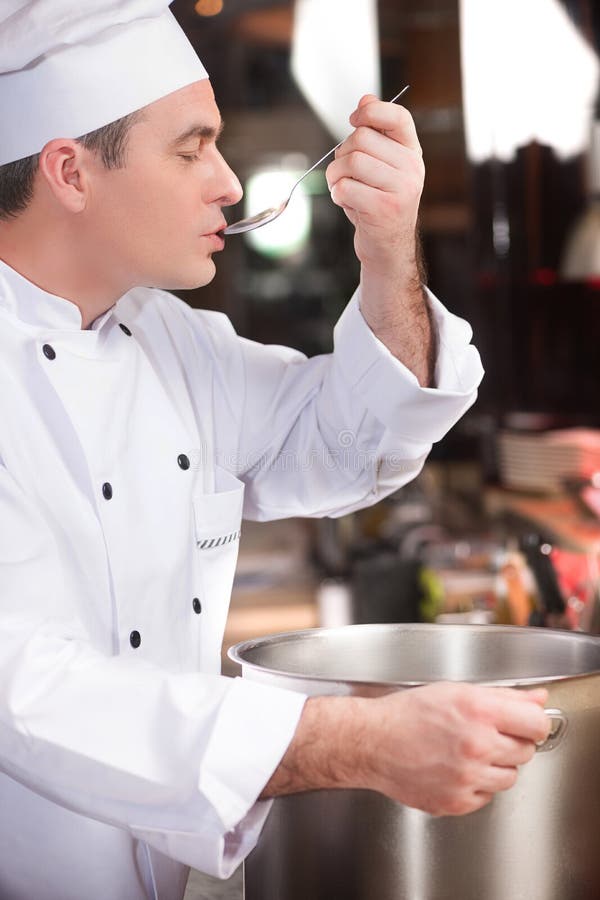 Confident chef. stock photo. Image of positivity, adult - 33968710