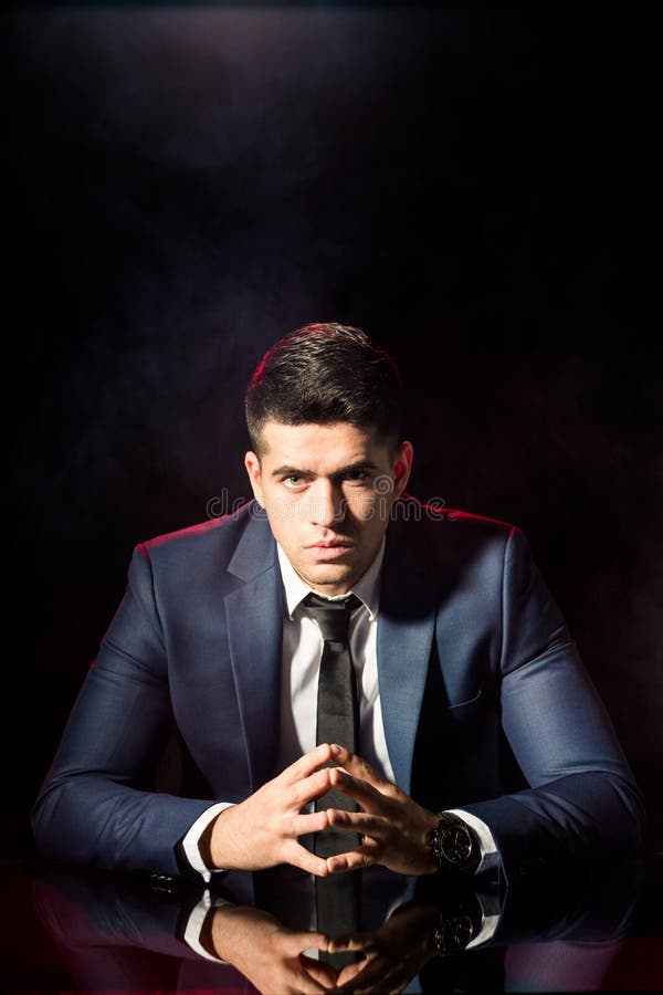 Bossy man in suit stock image. Image of furious, pointing - 64539933