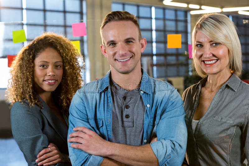 Confident Creative Business People in Office Stock Photo - Image of ...