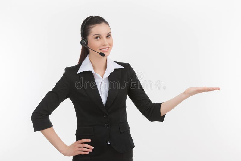 Confident Customer Service Representative. Stock Image - Image of ...