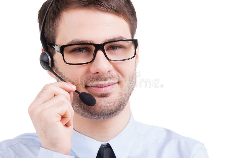 Confident Customer Service Representative. Stock Image - Image of ...
