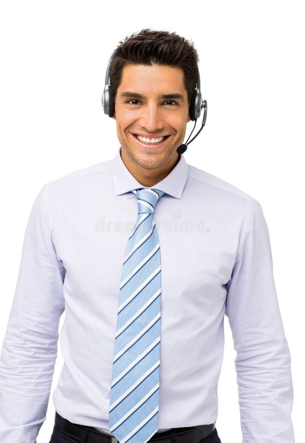 Confident Customer Service Representative Wearing Headset Stock Image ...