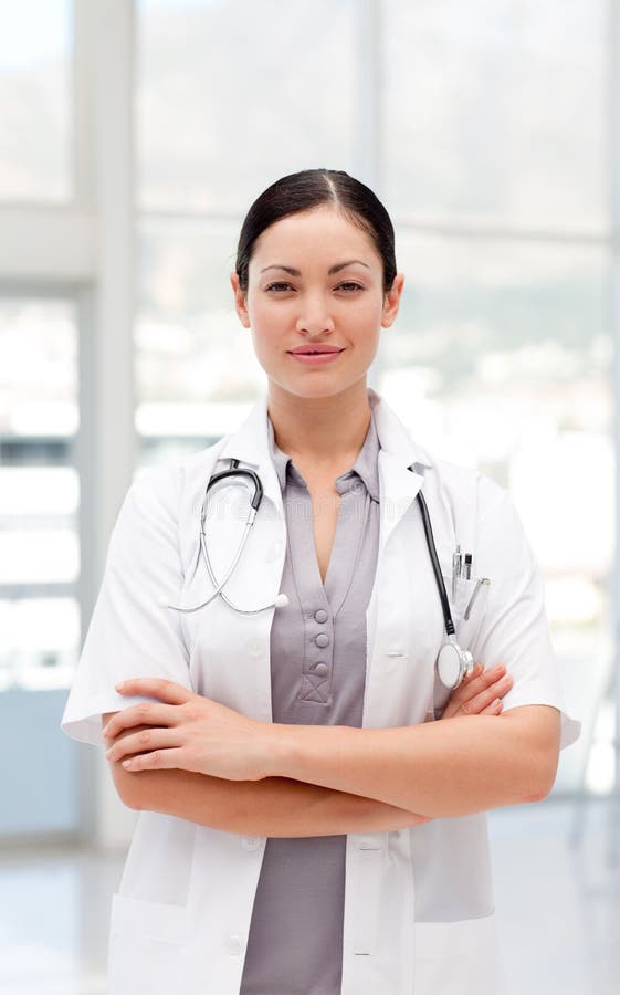 Confident Doctor Looking at Camera Stock Photo - Image of medicine ...