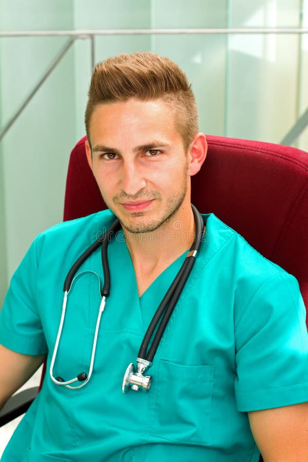 Confident doctor stock image. Image of caucasian, insurance - 40873303