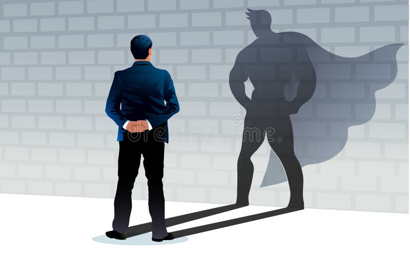 A Confident, Elegant Young Businessman Standing Facing the Wall and ...