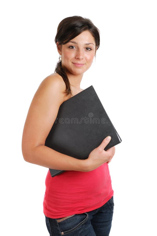 Confident female student stock image. Image of education - 10608797