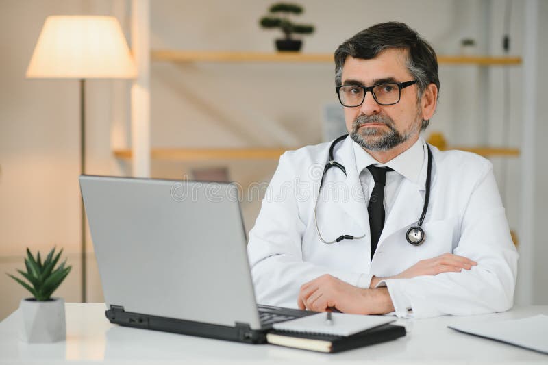 Confident General Practitioner is Ready To Work. Stock Image - Image of ...