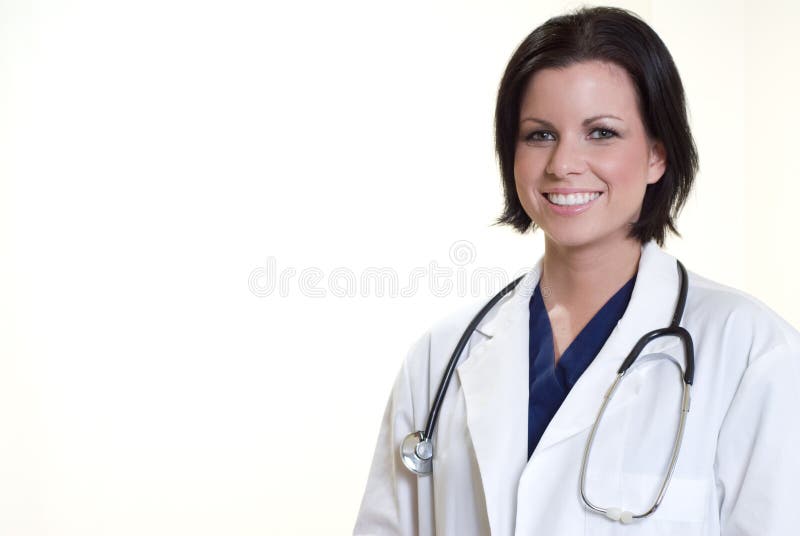 Confident Hispanic Medical Professional Woman Stock Photo - Image of ...